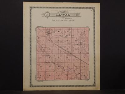 North Dakota, Walsh County Map, Glenwood Township 1910 K9#63 | eBay
