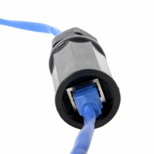 Female Lan Ethernet Network to Female Locking Waterproof CAT6 RJ45 ...