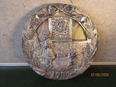 Michael Ricker 1984 Southern Christmas Pewter Plate No COA | eBay