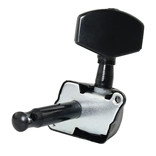 MEETOOT 6pcs Semi Enclosed Guitar Tuner 3L 3R String Tuning Plug Key ...