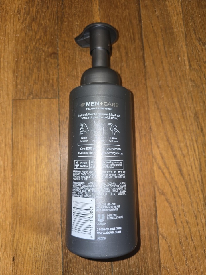 Dove Men + Care Instant Foaming Body Wash Extra Fresh Nutrium Moisture ...