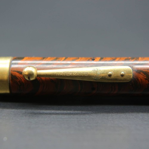 WATERMAN’S Fountain Pen IDEAL Red x Black Marble Pattern Waterman ...