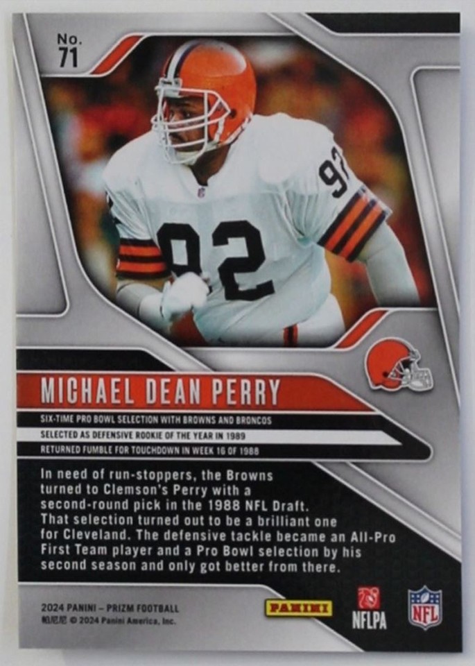 2024 Panini Prizm Michael Dean Perry Cleveland Browns #71 | eBay