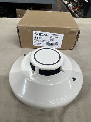 Fire Alarm Heat Detector Head, 24 VDC, 135 Deg. Fixed/ROR. System ...