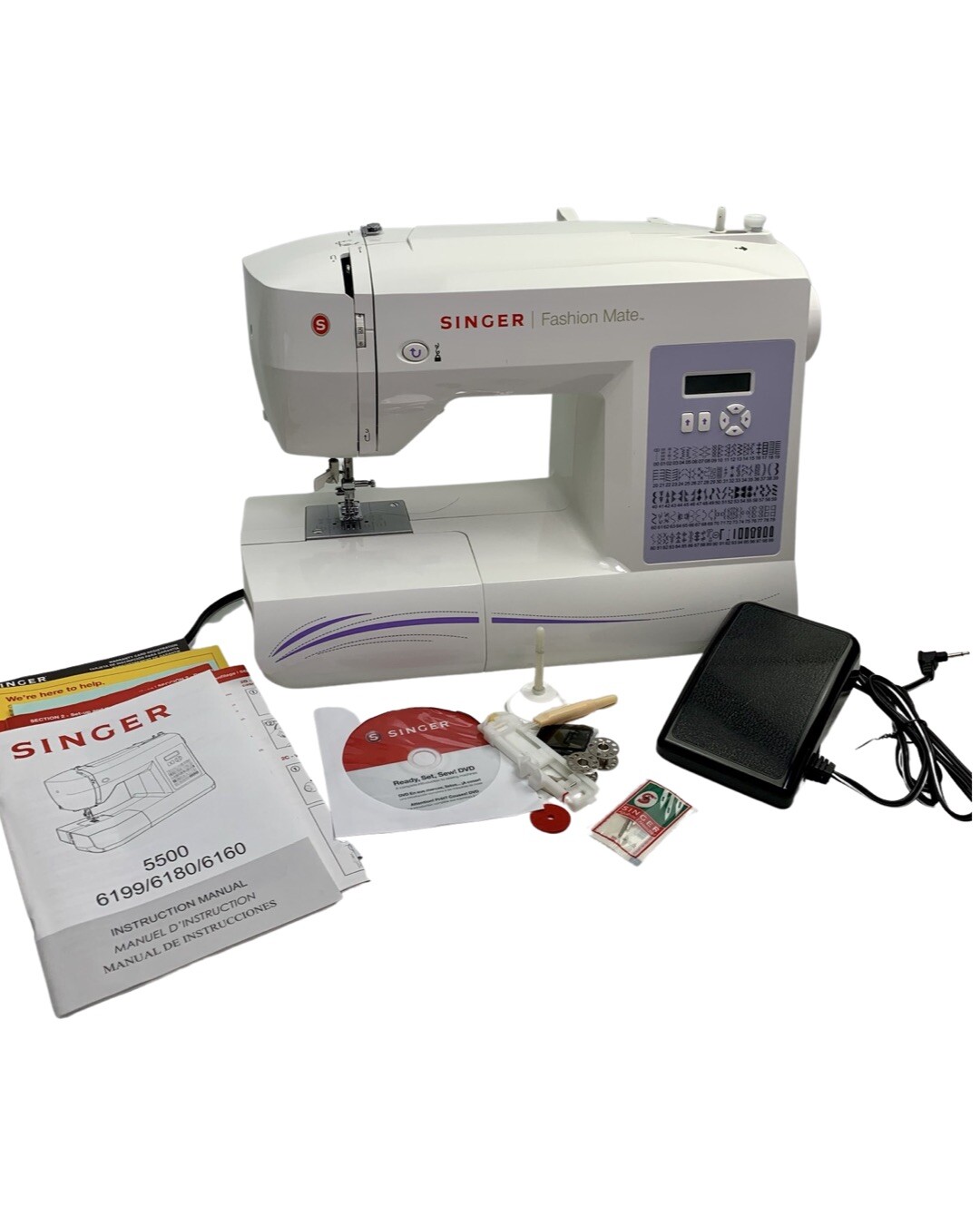 SINGER Fashion Mate 5500 Handy Sewing Machine - White for sale online ...