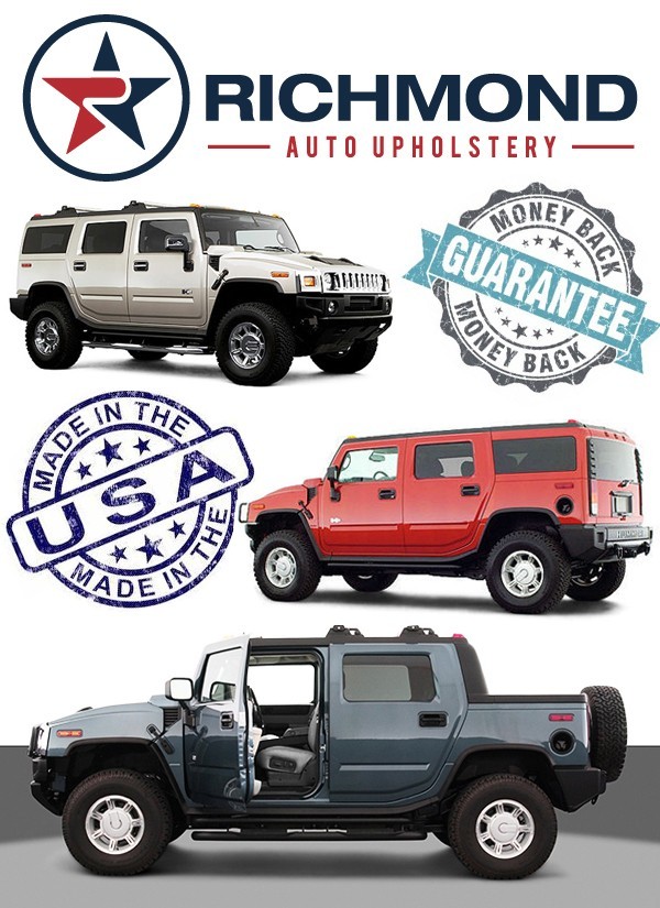 2003-2007 Hummer H2 - Driver Side Bottom GENUINE Leather Seat Cover ...