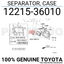 1221536010 Genuine Toyota SEPARATOR, CASE 12215-36010 | eBay