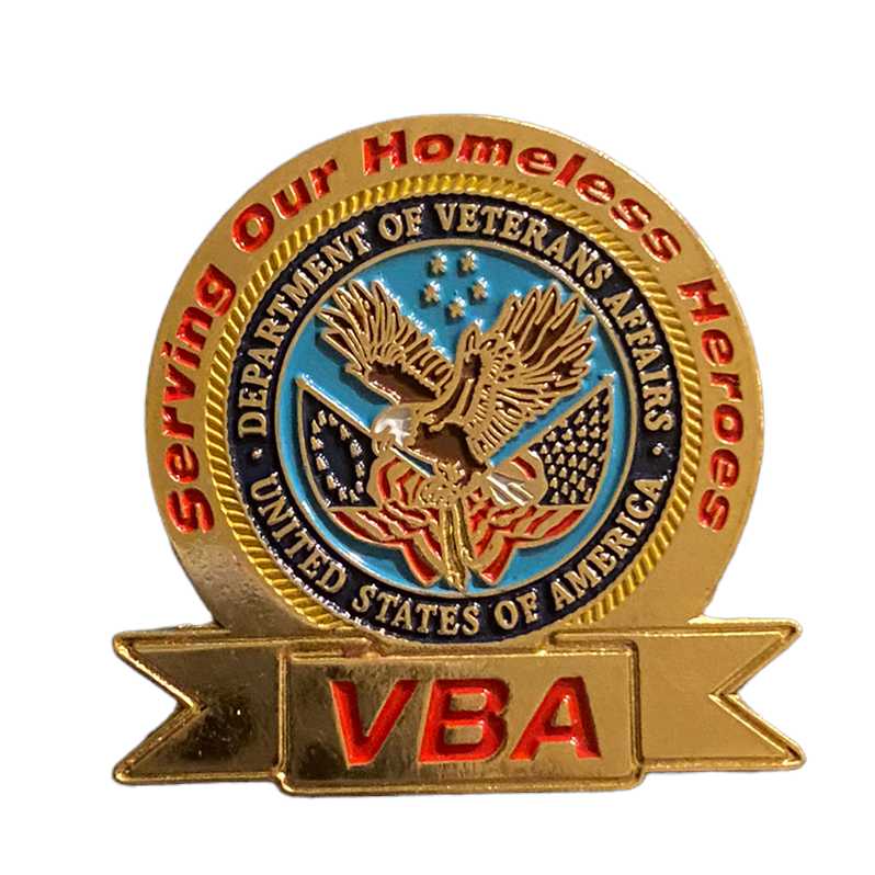 VA Department of Veterans Affairs Lapel Pin Serving Our Homeless Heroes ...