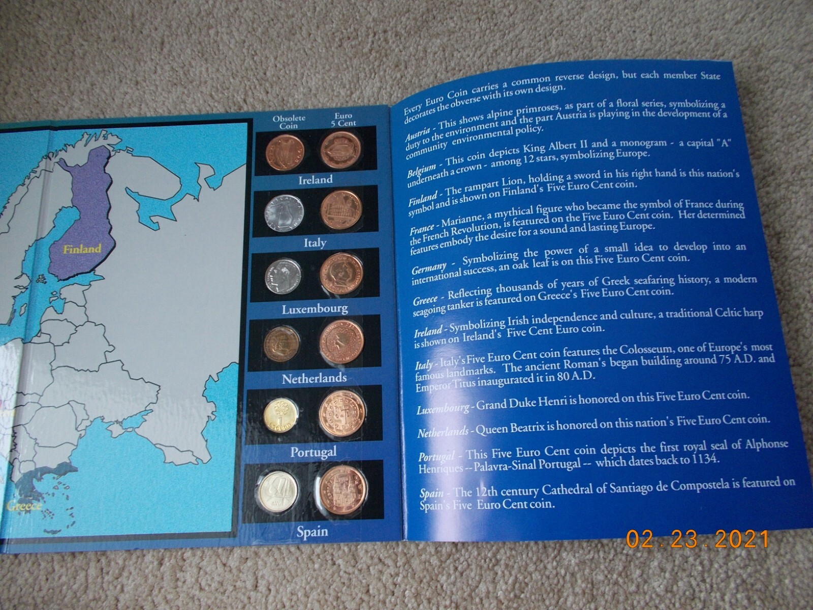 The Complete Euro Coin Collection - 24 uncirculated coins | eBay
