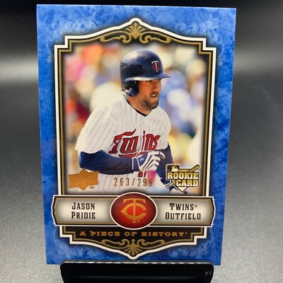 2009 Upper Deck #144 Jason Pridie A Piece of History RC /299 Minnesota ...