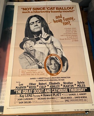 1976 THE GREAT SCOUT & CATHOUSE THURSDAY One Sheet Poster 27"x41 ...