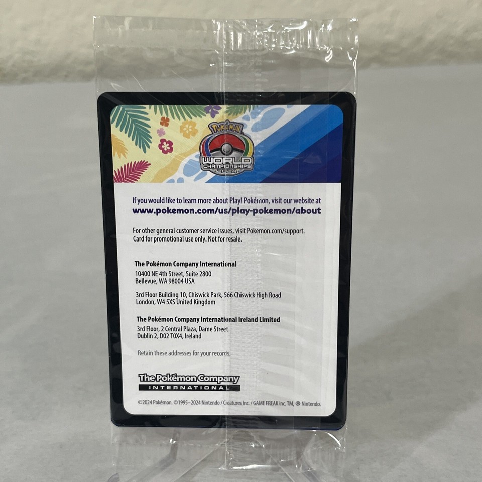 Pokemon Pikachu 190 Sealed Black Star Promo Card SVP World Championship ...