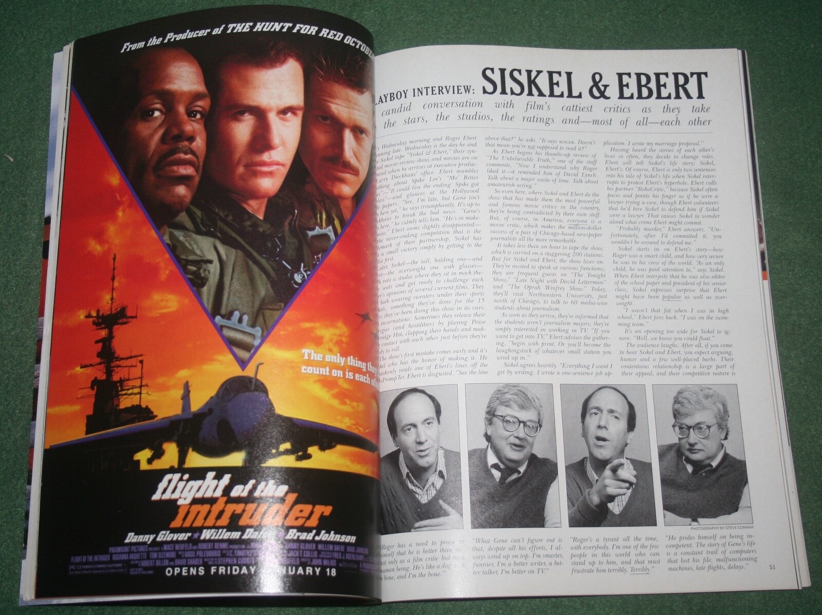 Playboy Feb 1991 POM Christy Thom Lingerie Gene Siskel & Roger Ebert ...