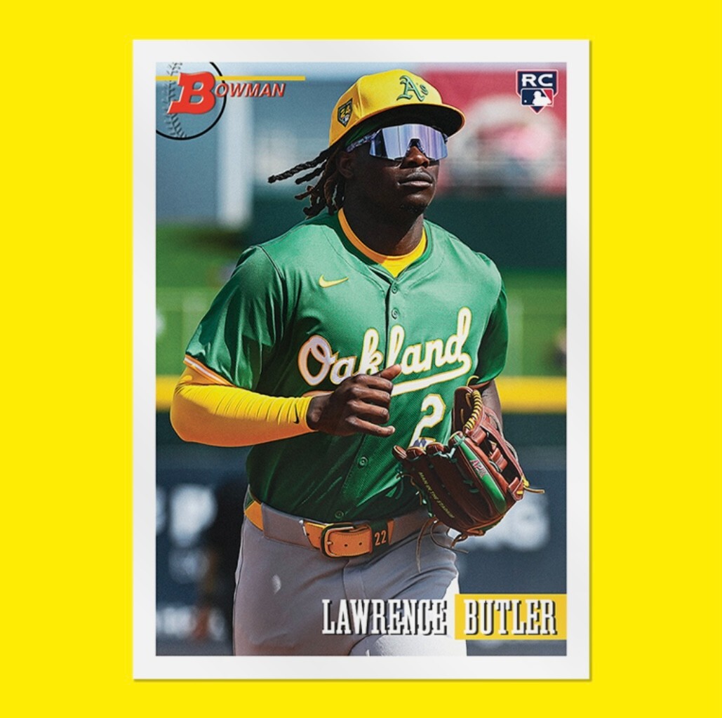 2024 Topps Throwback Thursday Lawrence Butler ROOKIE CARD SP Athletics ...