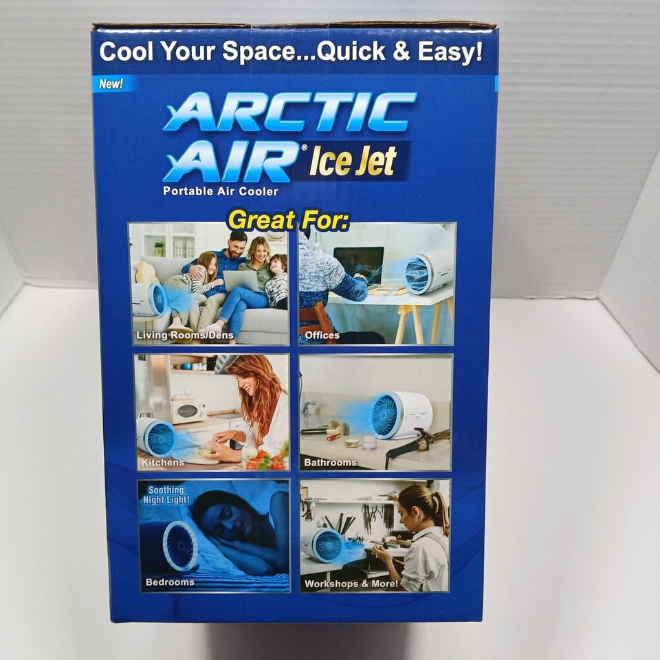 Arctic Air Ice Jet: Portable Air Cooler, 3-Speed Personal Space Cooler ...