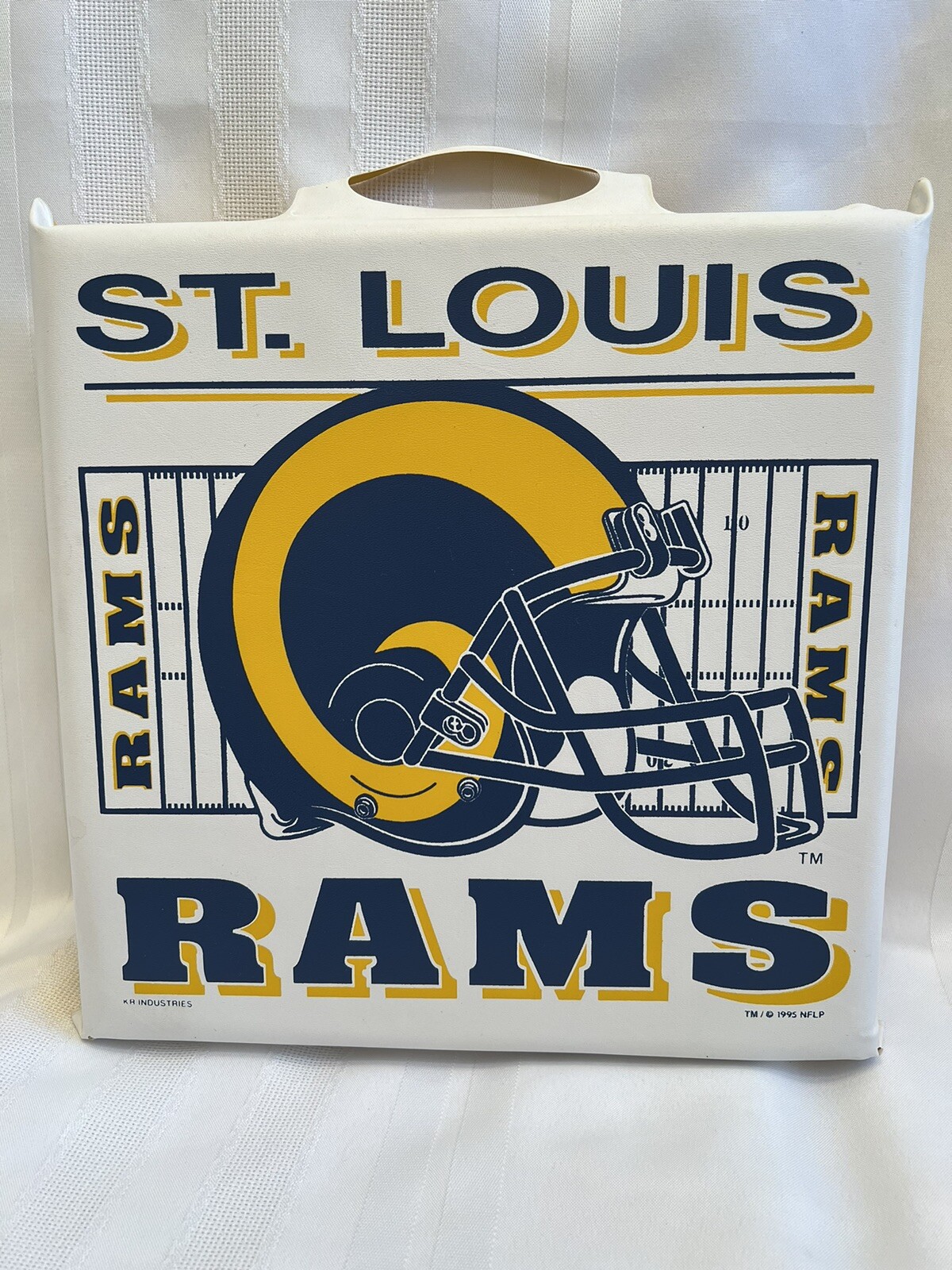 Vintage 1995 St. Louis STL Rams NFL Football Blue and Yellow Seat ...