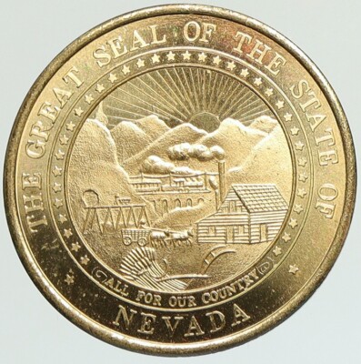 1950's USA United States US NEVADA 36th State VINTAGE Rare OLD Medal ...