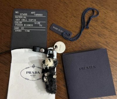 Prada Panda Bear Rhinestones Bag Charm Key Ring E1 | eBay