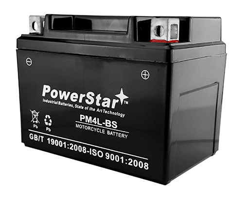 Battery Replaces Hyosung 2009-08 SF50B/Prima 50cc BTX4L-BS SMF 2 YEAR ...
