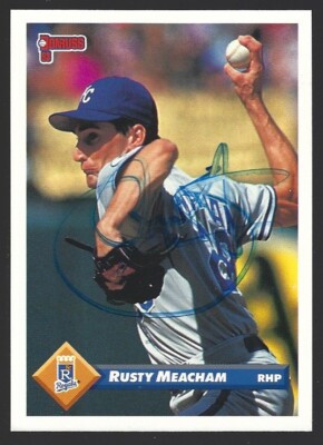 1993 Donruss Baseball #439 Rusty Meacham IP autograph signed card | eBay