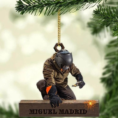 Personalized Name Welder Acrylic Ornament Christmas, Welding Supplies ...