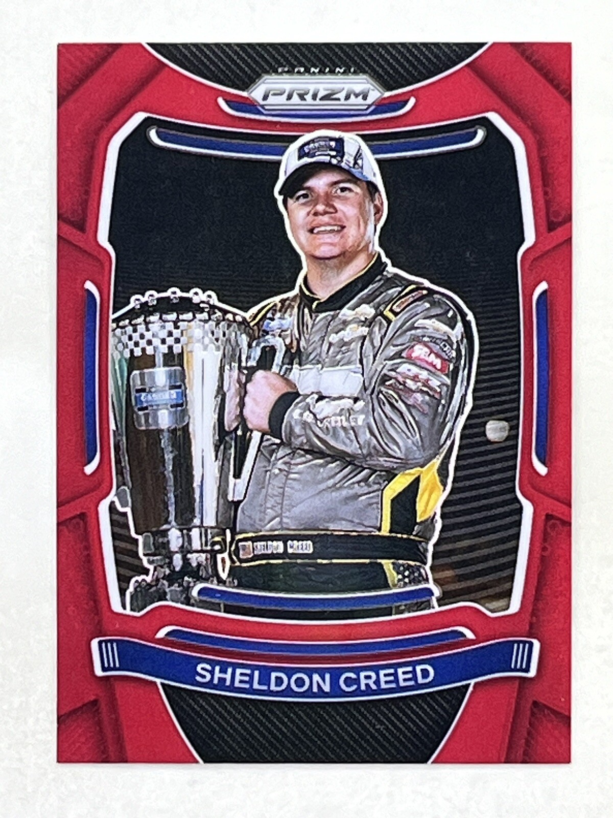 Sheldon Creed 2021 Panini Prizm Variation Red Prizm RC #56 GMS Racing ...