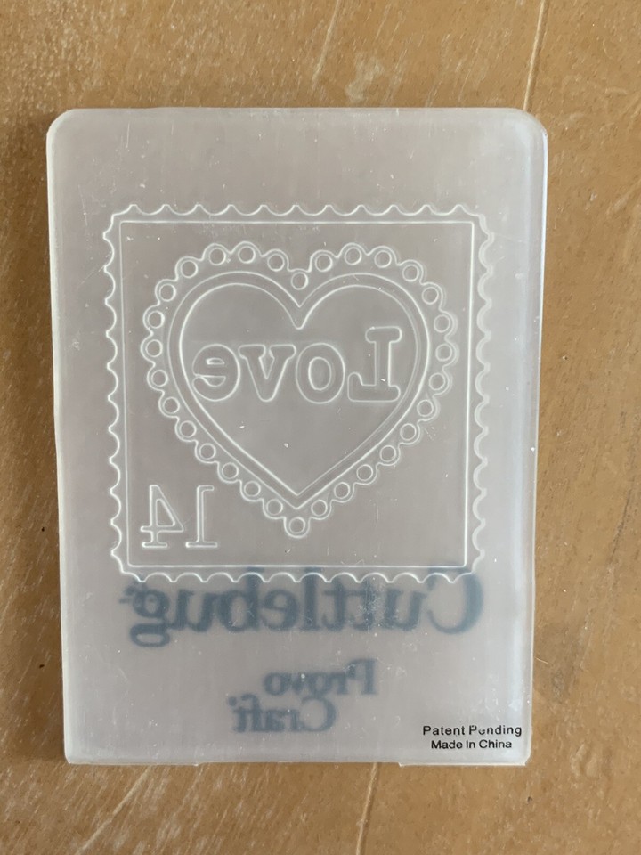 Cuttlebug Provo Craft - "love" Postage Stamp Embossing Folder 2.75" x 2 ...
