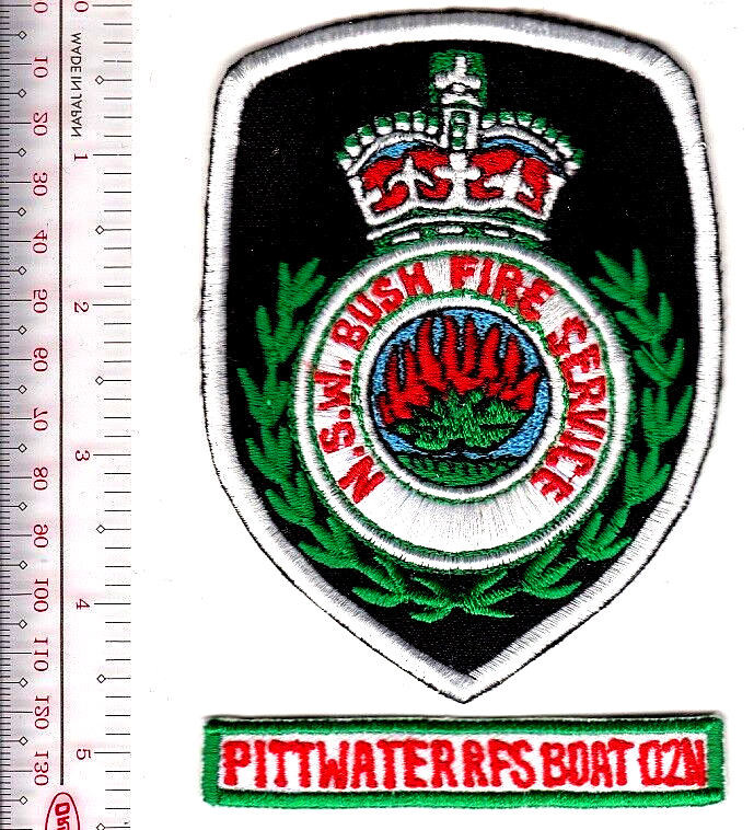 Fire Boat Australia Pittwater Rural Brigade Fireboat 02N NSW Pach vel ...
