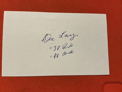 Don Lang 🔥🔥 MLB Debut: 1938 Cincinnati Reds 🔥🔥AUTOGRAPH 🔥🔥 | eBay