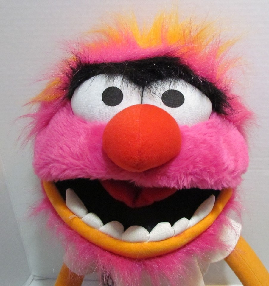 MUPPETS ANIMAL LARGE 32" PLUSH STUFFED DOLL by NANCO W/ CHAIN & HANG ...