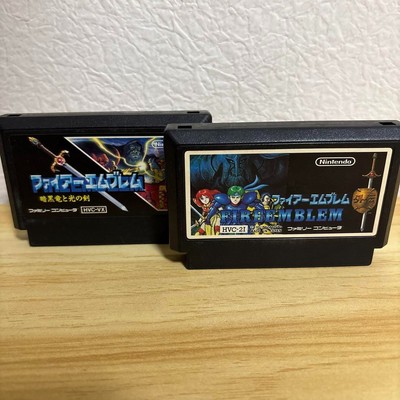 SYY141 Nintendo Famicom FIRE EMBLEM Shadow Dragon Side story 2Games SET ...