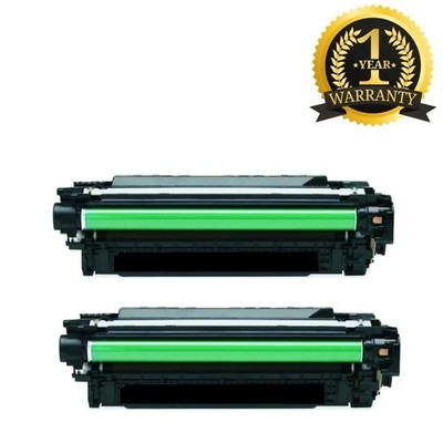 2PK CE270A Black Toner Cartridge Compatible with HP (650A) CP5525dn ...