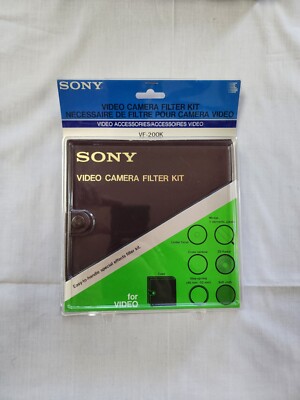 Vintage Sony Video Camera Filter Kit VF-200K 46mm or 52mm Japan 1986 | eBay