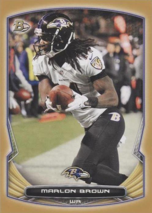 2014 Bowman - Marlon Brown #105 Gold /75 for sale online | eBay