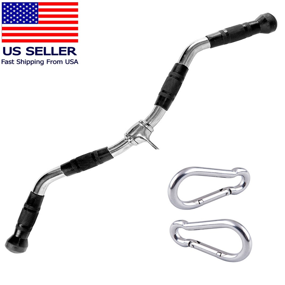 Home Gym Cable Attachment Handle Machine Strength Exercise Press Down ...