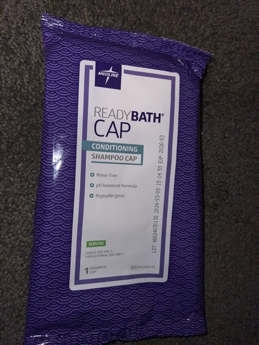 Medline ReadyBath Cap Conditioning Shampoo Cap Lot 5 Expiration 03/2026 ...