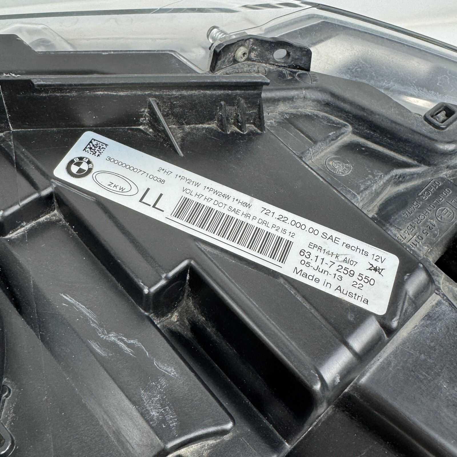 *DAMAGE* OEM 2012 - 2015 BMW F30 328i 335i Right Halogen Headlight ...