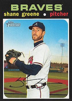 2020 Topps Heritage #150 Shane Greene Atlanta Braves Baseball Card | eBay