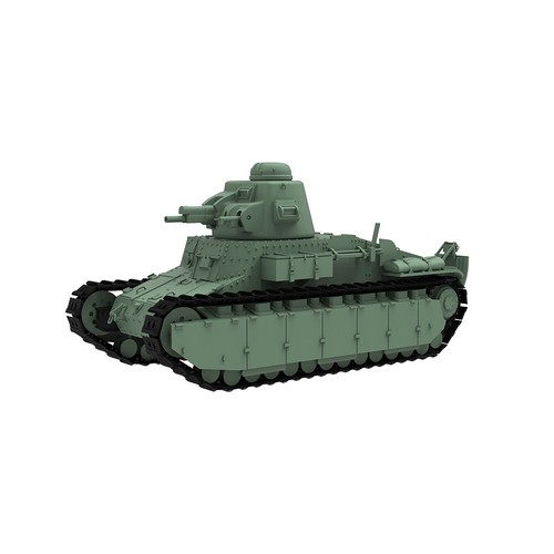 SS35811 1/35 Military Model Kit France D1 Light Tank ST2 Turret &47mm ...
