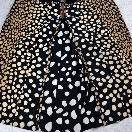 Per Se Silk Animal Print Adjustable Zipper Front Knee Length Skirt ...