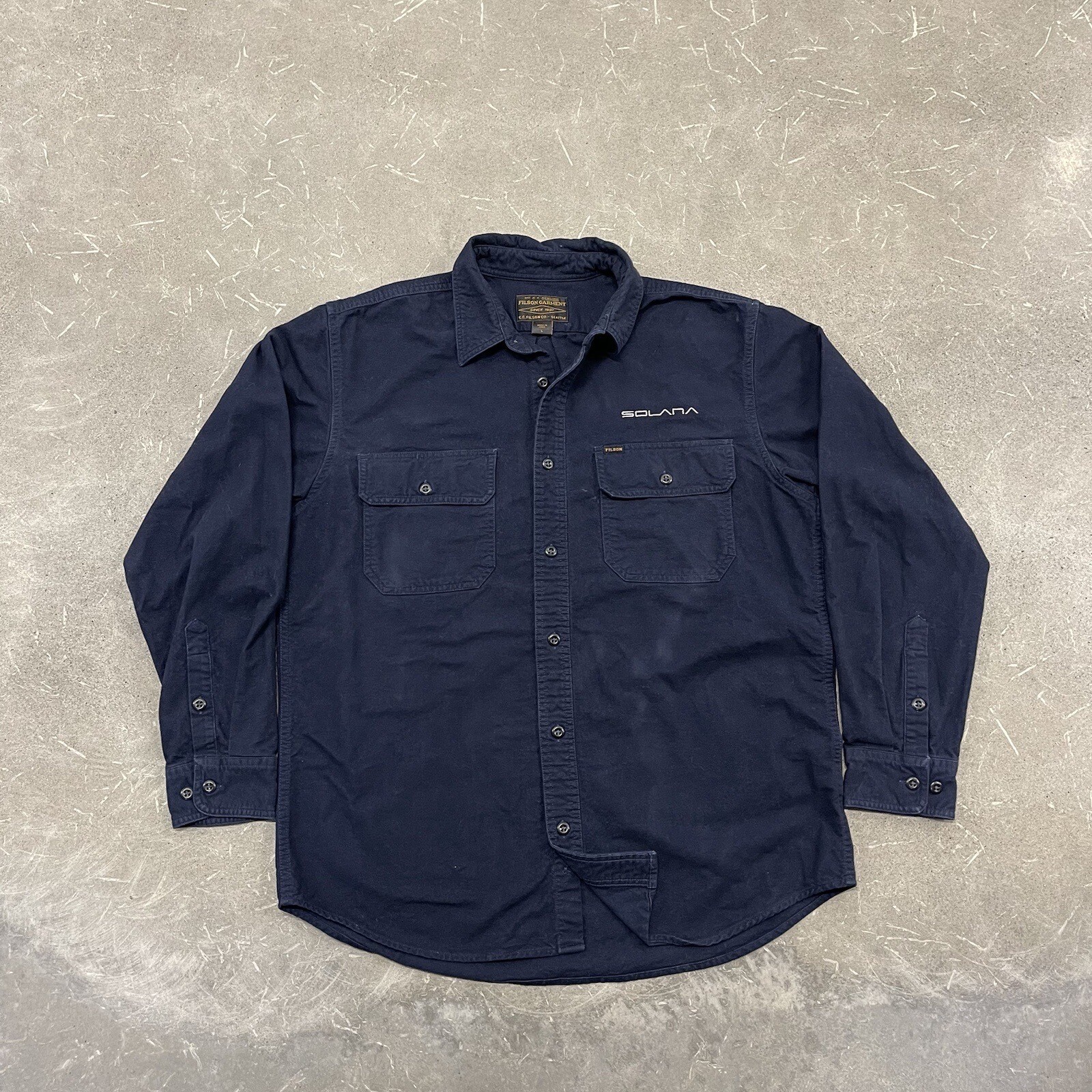 Filson Field Flannel Shirt 20172107 Night Blue Dark N… - Gem