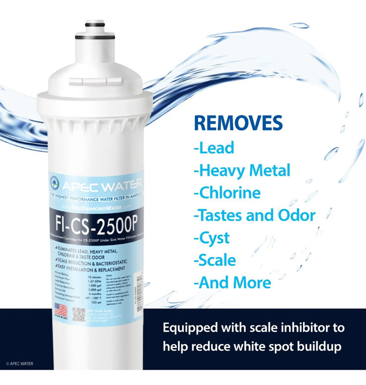 APEC High Capacity Water Filtration System With Scale Inhibitor (CS ...