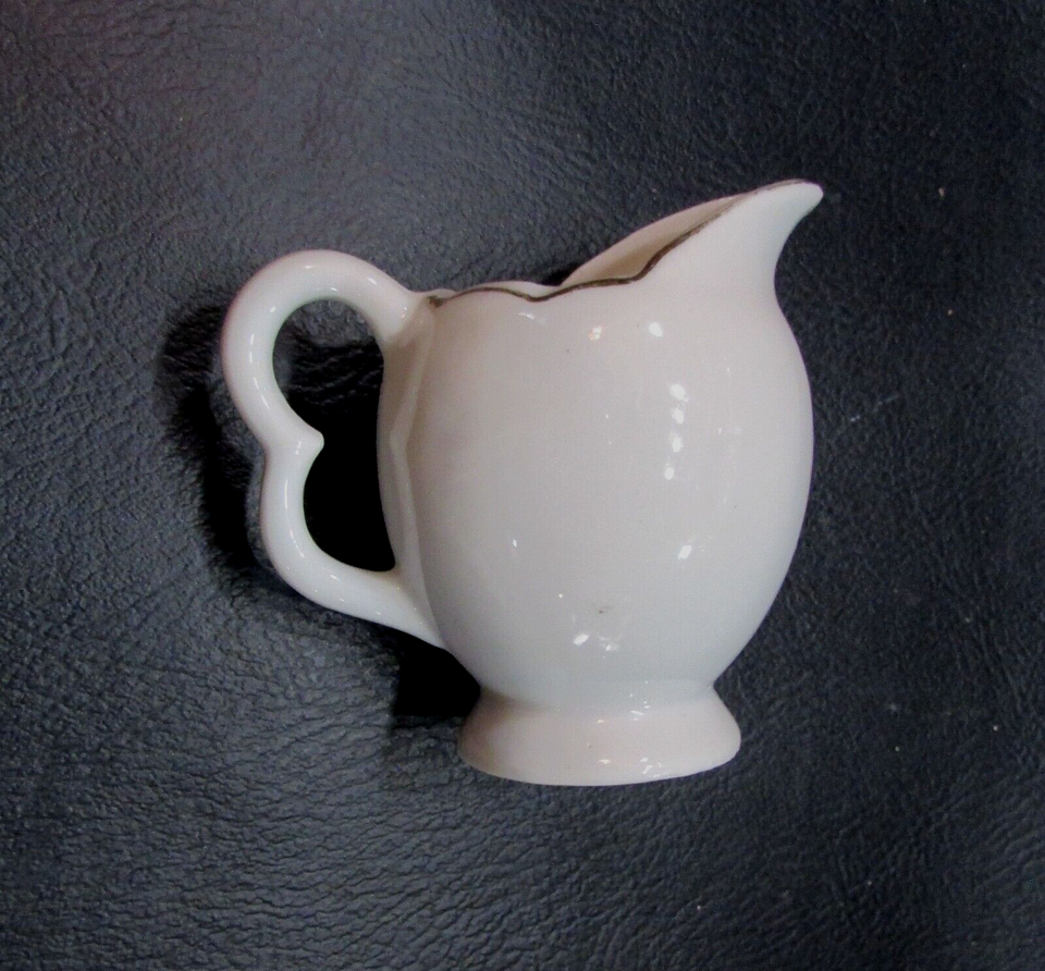 Old 1960s Japan White Porcelain Hand Painted Rose Gold Trim Vintage ...