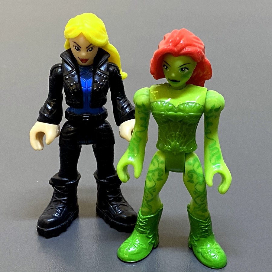 4PCS Imaginext DC Super Friends Black Canary Wonder Woman Batgirl ...