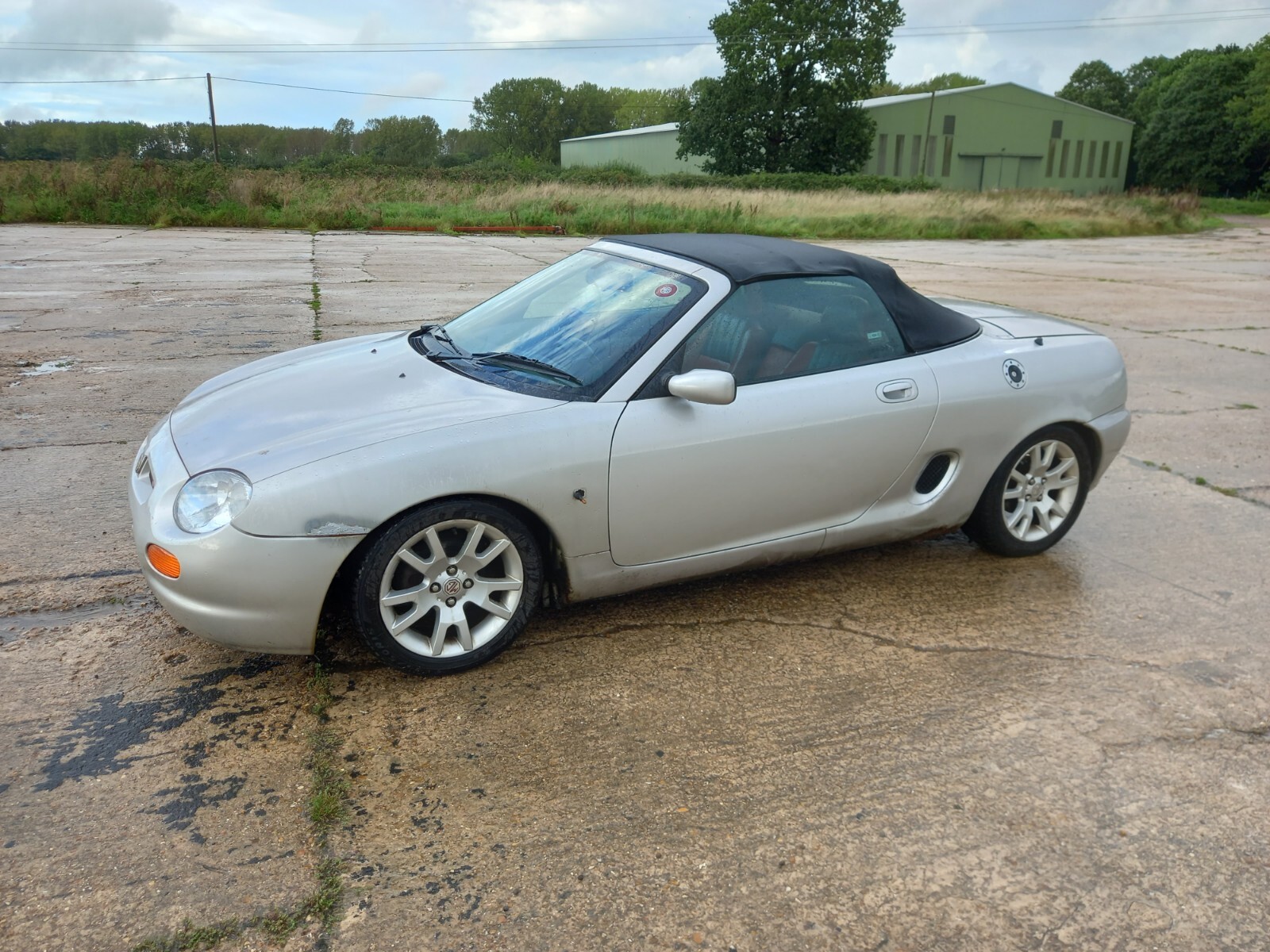 1999 MGF 1.8 VVC PLATINUM SILVER MNX RARE BLACK/RED LEATHER INTERIOR ...