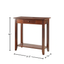 Convenience Concepts Console Table Espresso Wood Small Drawer Rectangle ...