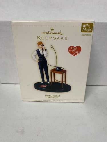 Lucille Ball I Love Lucy 2006 Hallmark "Hello Ricky?" TALKING Christmas ...
