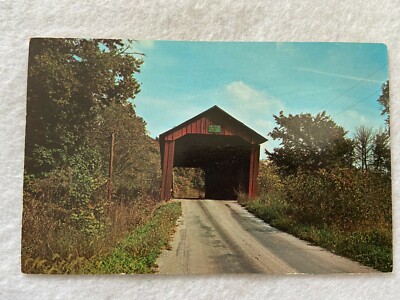 Edna Collins Bridge near Clinton Falls, Indiana Vintage Postcard | eBay
