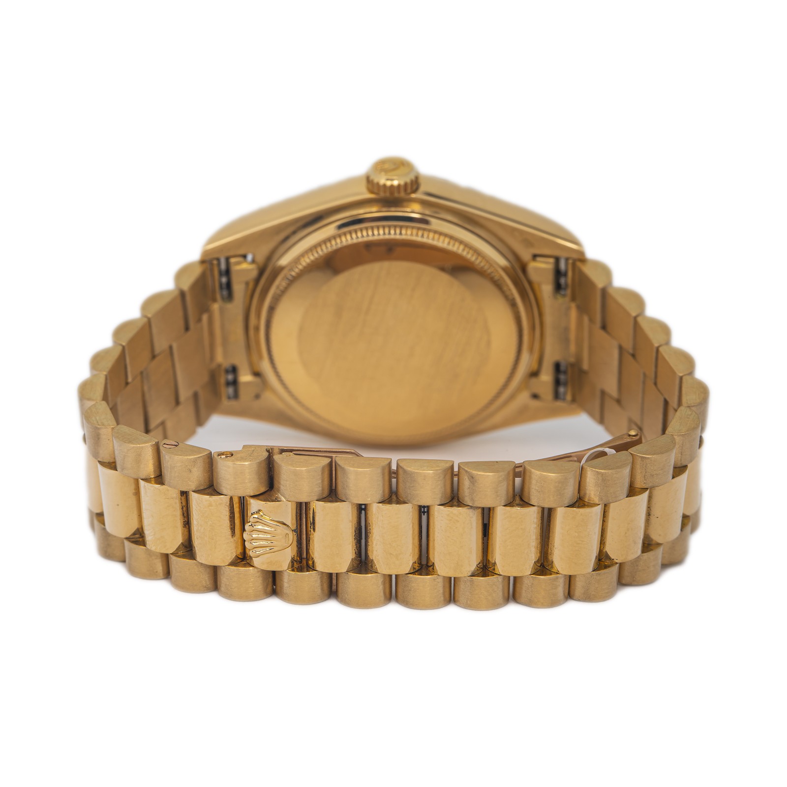 Rolex Day-Date 18038 18k Yellow Gold President Blue Computer Dial Men ...