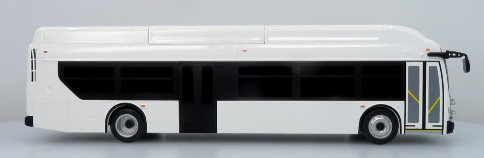 New Flyer Xcelsior Transit Bus Bank Blank/White 1/43 Scale Iconic ...